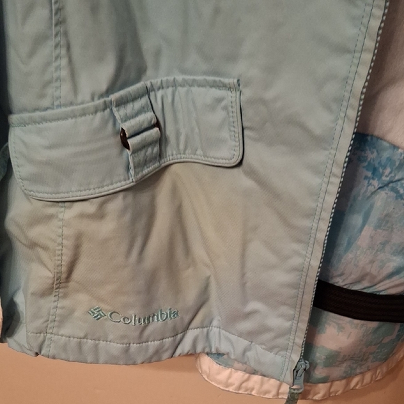 Columbia | Jackets & Coats | Columbia Light Blue And White Windbreaker ...